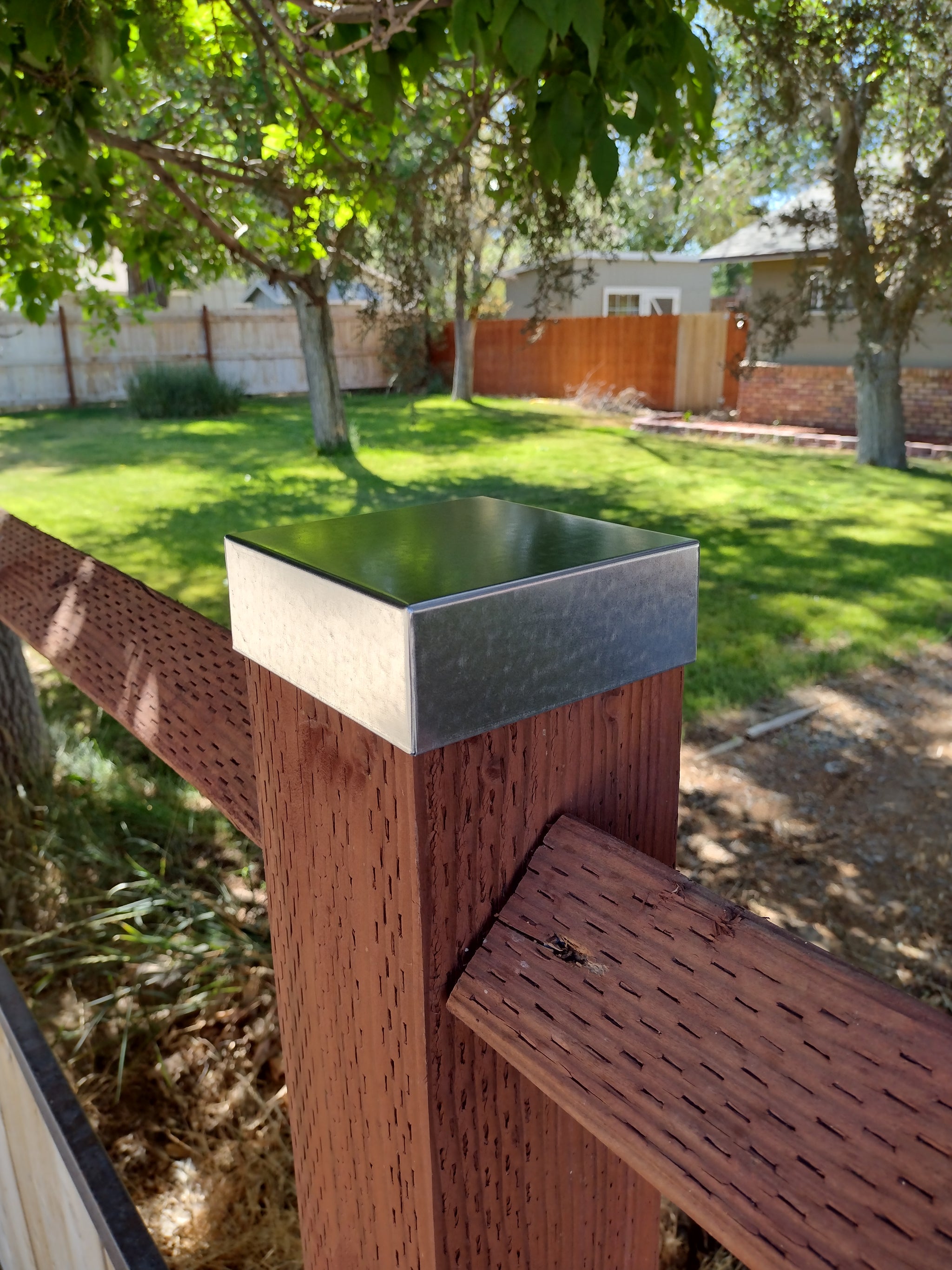 Custom Galvanized Post Cap | Sheet Metal Caps