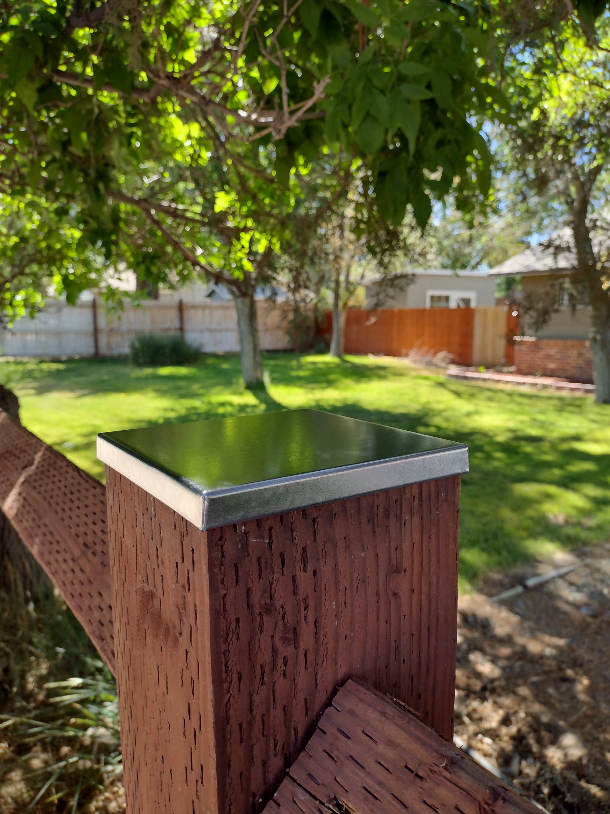 Custom Low Profile Galvanized Post Caps | Sheet Metal Caps