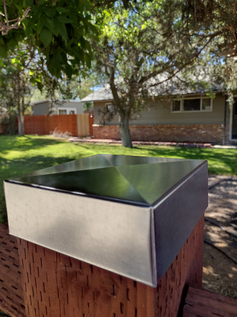 Saltire Galvanized Post Caps | Sheet Metal Caps